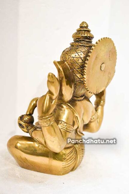 Panchdhatu Ganesh Bhagwan Murti Statue - Panchdhatu